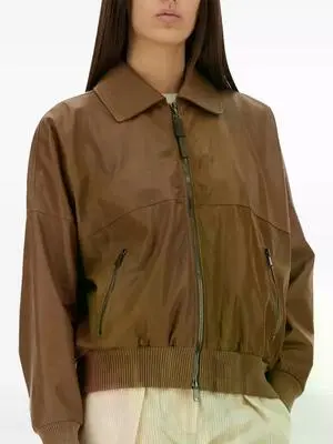 Brunello Cucinelli Zip-fastening Ribbed-hem Jacket