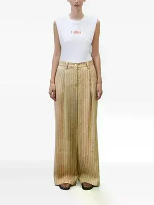 ALYSI Striped Pleated Trousers