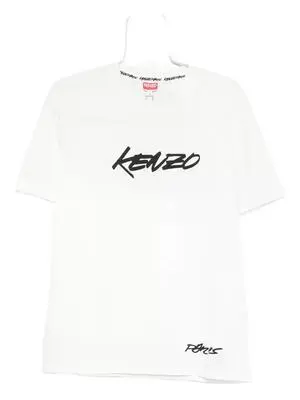 Kenzo Logo-print Organic Cotton T-shirt - White