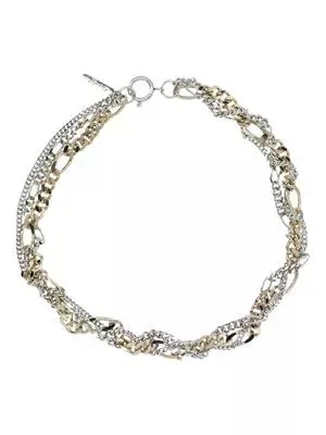 JUSTINE CLENQUET Multi-chain Choker Necklace - Silver