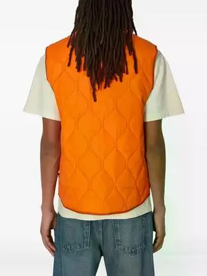 AWAKE NY Quilted Gilet - Orange