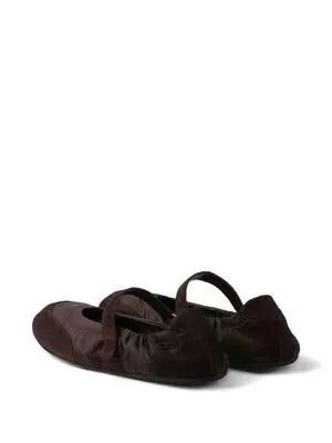 Prada Panelled Ballerina Flats