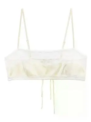 Kiki De Montparnasse Tiered Bandeau Soft Cup Bra - Yellow