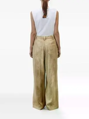 ALYSI Pleated Striped Trousers