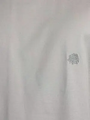 LOW BRAND Embroidered-logo T-shirt - Grey