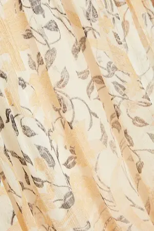 Zimmermann Ruched Printed Crepon Blouse