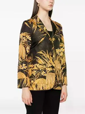 F.R.S FOR RESTLESS SLEEPERS Floral-print Mandarin Collar Shirt