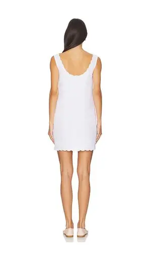 Onia Air Linen Scallop Shift Dress