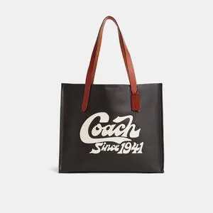 COACH Restored Relay Tote Bag With Graphic - Black