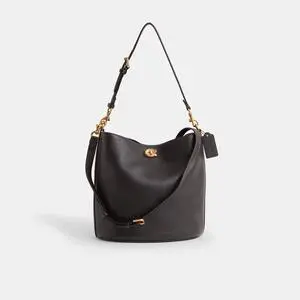COACH Restored Willow Soft Bucket Bag - Brass/black