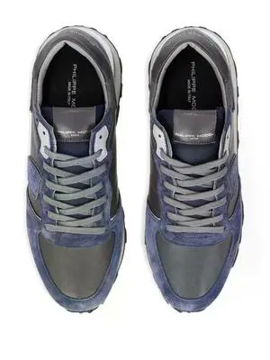 Philippe Model Tropez Haute Suede-panel Sneakers - Grey