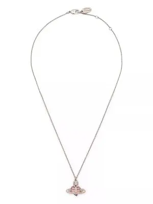 VIVIENNE WESTWOOD Crystal-embellished Orb Necklace - Silver