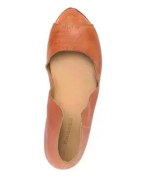 KUDETA Open-toe Leather Flats