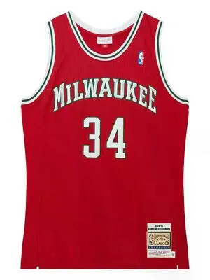 Mitchell & Ness Nba Milwaukee Bucks Giannis Antetokounmpo Jersey - Red