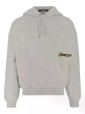 Jacquemus Logo-patch Hoodie - Grey
