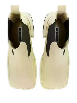 JIL SANDER Square-toe Block-heel Boots