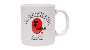 A BATHING APE Japan Souvenir 2 Mug - White/red