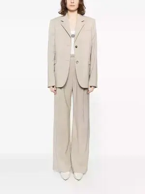 Loewe Tied-back Wool Blazer - Neutrals