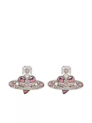 VIVIENNE WESTWOOD Orb Crystal-embellished Earrings - Silver