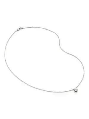 Monica Vinader Solitaire Chain Necklace - Silver