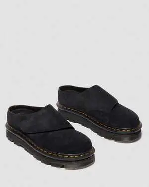 Dr. Martens Zebzag Anywair Suede Mules - Black