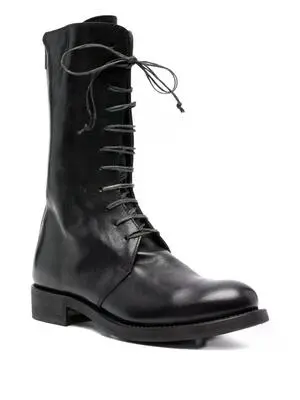 SHOTO Lace-up Leather Boots