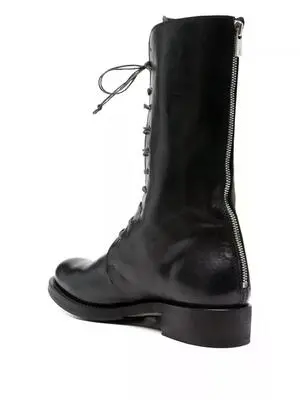 SHOTO Lace-up Leather Boots
