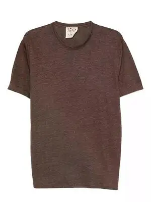MC2 SAINT BARTH Linen T-shirt - Brown
