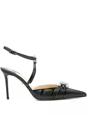 Mach & Mach 100mm Heart-embellished Pumps