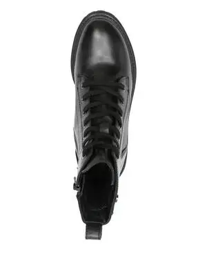 Geox Lace-up Leather Ankle Boots