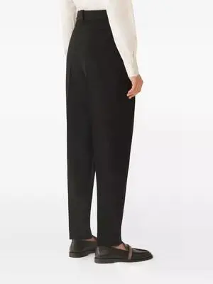Fabiana Filippi Cady Pleated High-waisted Trousers