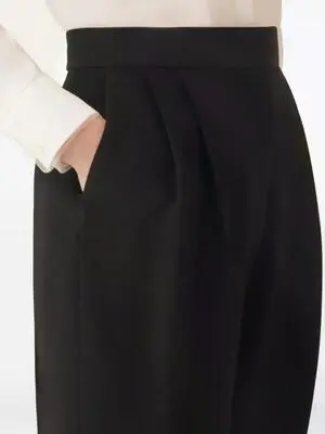 Fabiana Filippi Cady Pleated High-waisted Trousers