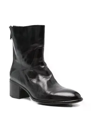 LEMARGO Zip-detail Block-heel Boots