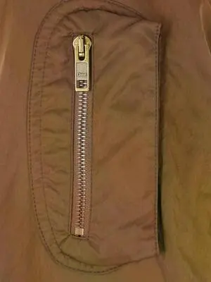 Chloé Zip-front Bomber Jacket - Brown
