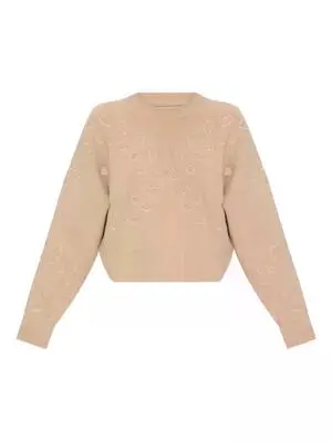 Ulla Johnson Vanessa Cut-out Ribbed Sweater - Neutrals