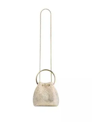 JIMMY CHOO Bon Bon Crystal-embellished Bucket Bag