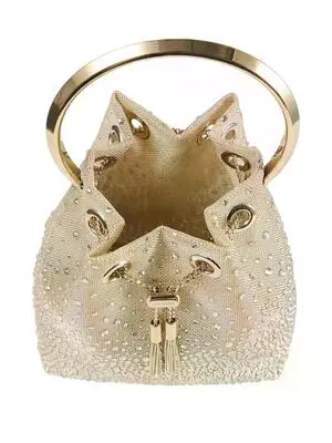 JIMMY CHOO Bon Bon Crystal-embellished Bucket Bag