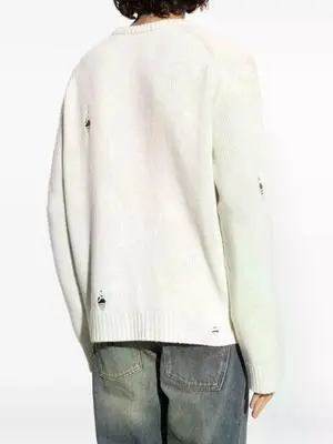 Zadig&Voltaire Skull-embroidered Distressed Sweater