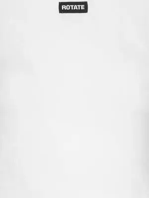 ROTATE BY BIRGER CHRISTENSEN Logo-patch Short-sleeve T-shirt