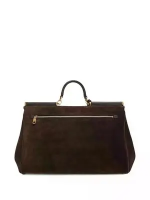 Dolce & Gabbana My Sicily Suede Tote - Brown