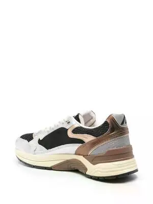 AUTRY Hyperway Metallic Leather Sneakers - Black
