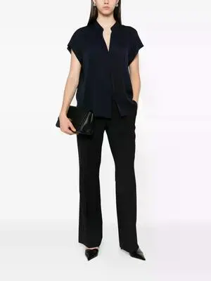 Vince V-neck Short-sleeve Blouse