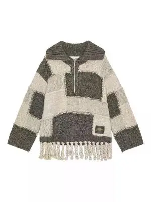 GANNI Paneled Sweater
