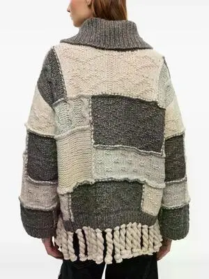 GANNI Paneled Sweater
