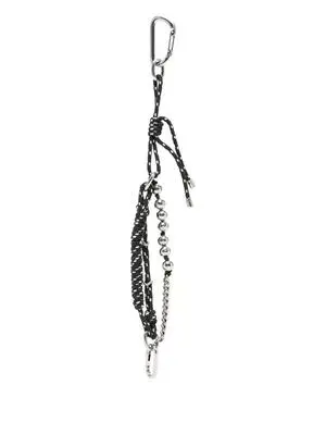 Ermanno Scervino Rope-chain Keyring - Black