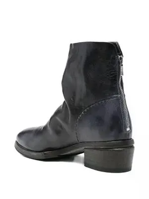 SHOTO Leather Zip-detail Boots