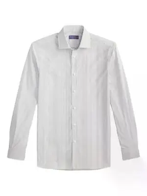 Ralph Lauren Purple Label Bengal Stripe Long-sleeve Shirt - Grey