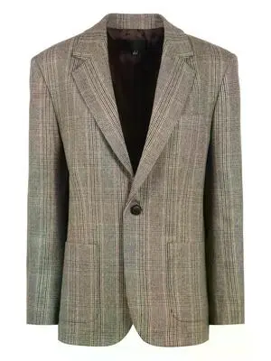 NILI LOTAN Checked Lapel Blazer
