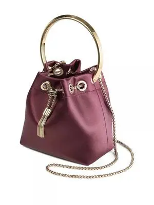 JIMMY CHOO Bon Bon Bucket Bag With Bracelet Handle - Red