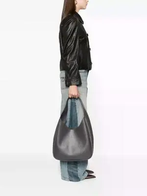 Stella McCartney Logo Slouchy Hobo Shoulder Bag - Grey